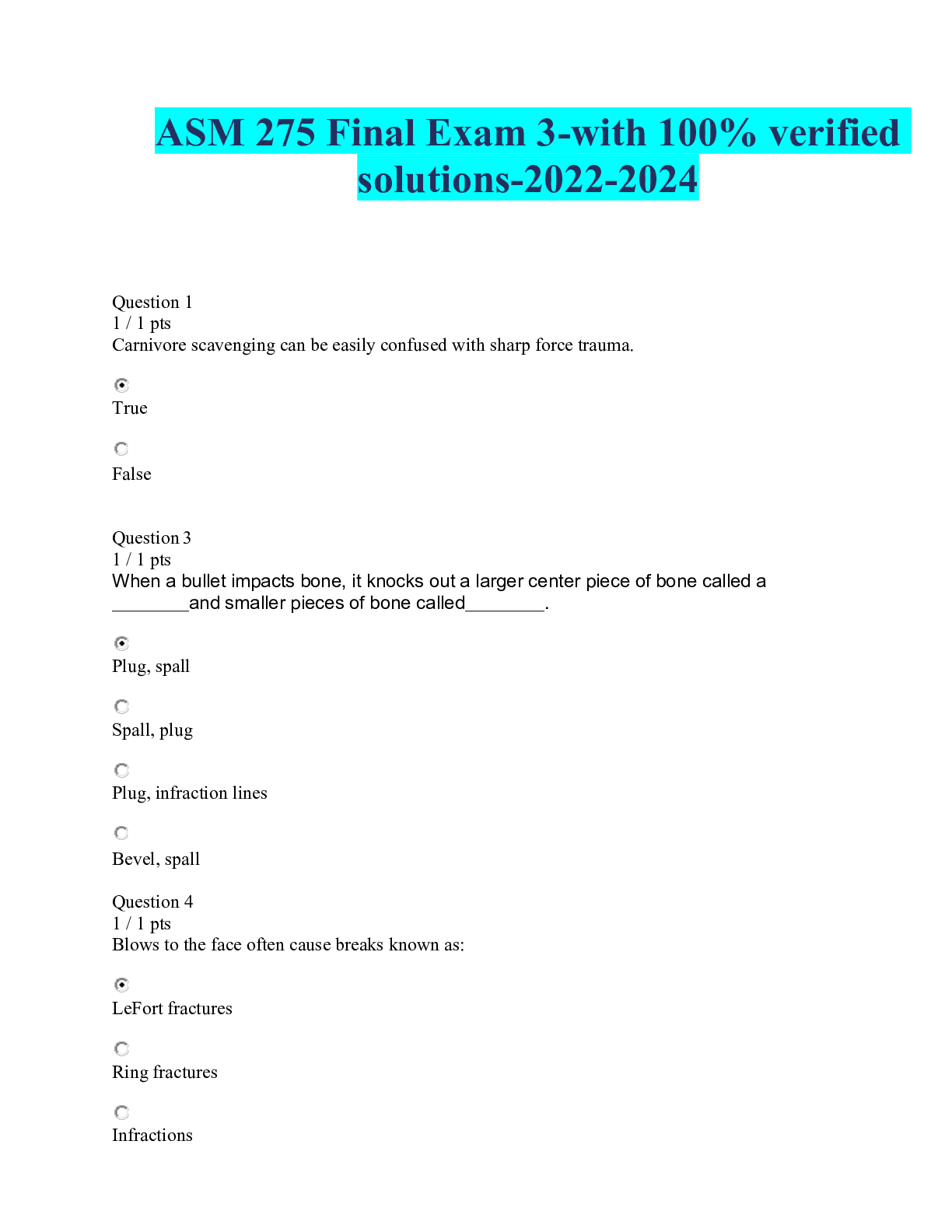 ASM 275 Final Exam 3-with 100% verified solutions-2022-2024 - Scholarfriends